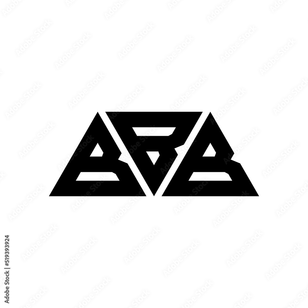BBB triangle letter logo design with triangle shape. BBB triangle logo ...