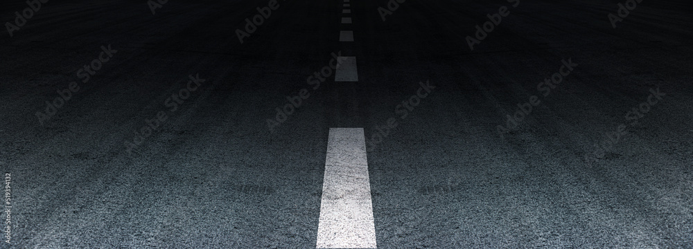 Asphalt road texture background, black tarmac surface with white ...