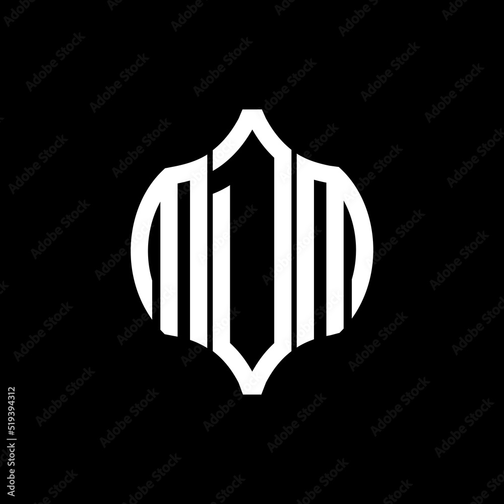 MDM letter logo. MDM best black background vector image. MDM Monogram ...