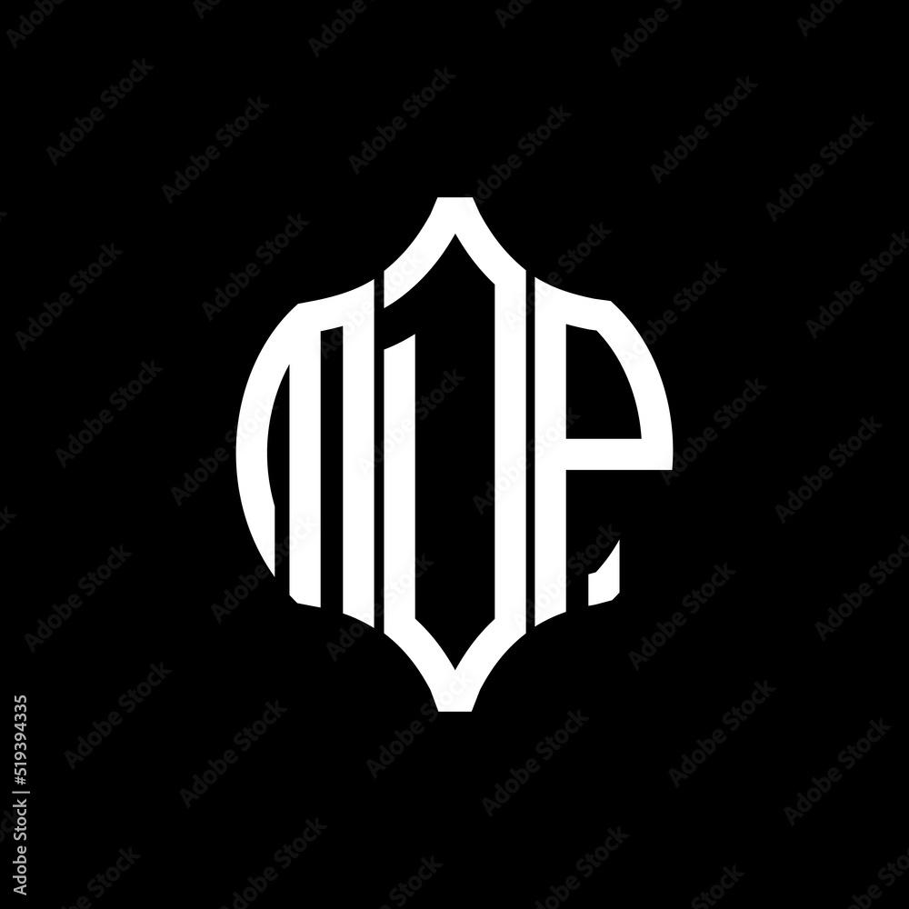 MDP letter logo. MDP best black background vector image. MDP Monogram ...