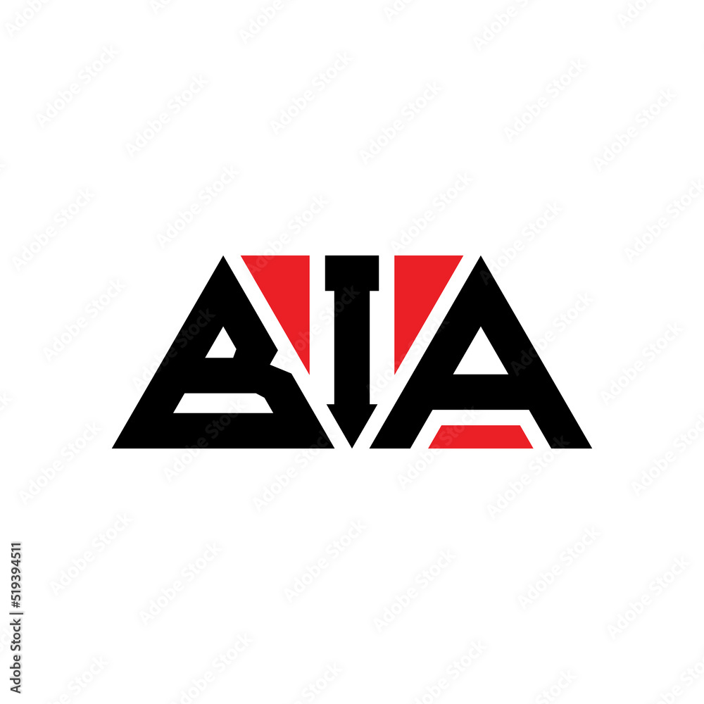BIA tBIangle letter logo design with tBIangle shape. BIA tBIangle logo ...