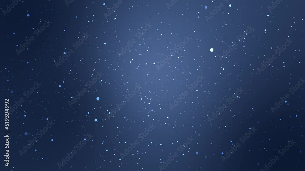 Animated dark blue glowing background with floating light particles. 素材 ...