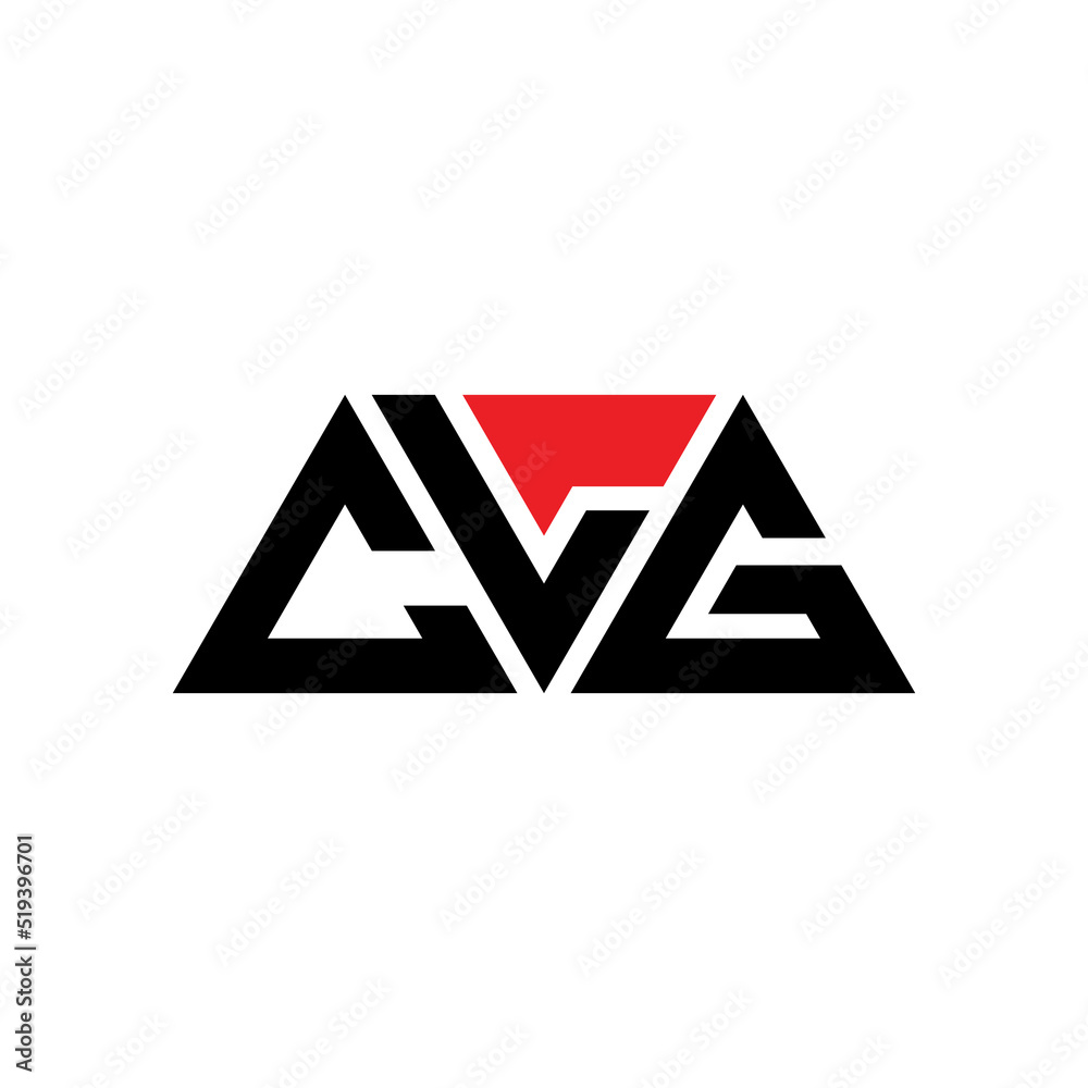 CLG triangle letter logo design with triangle shape. CLG triangle logo ...