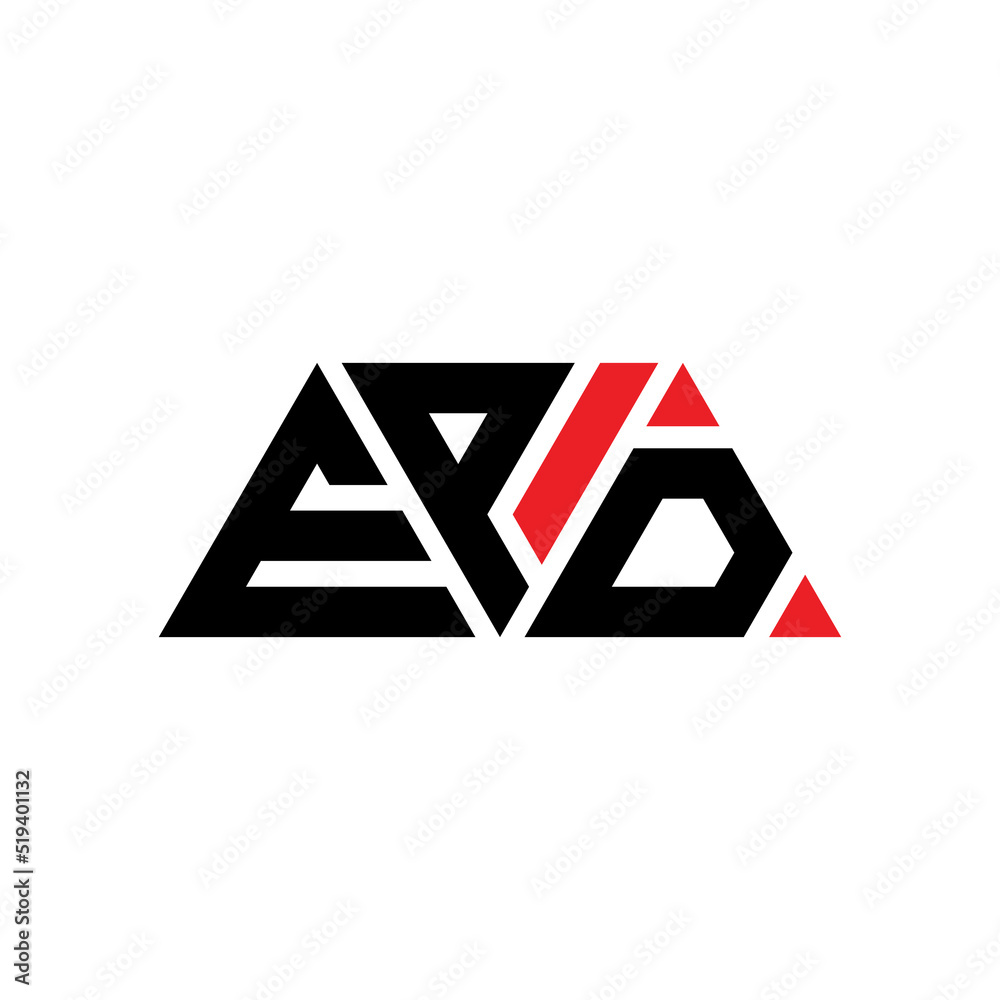 EPD triangle letter logo design with triangle shape. EPD triangle logo ...