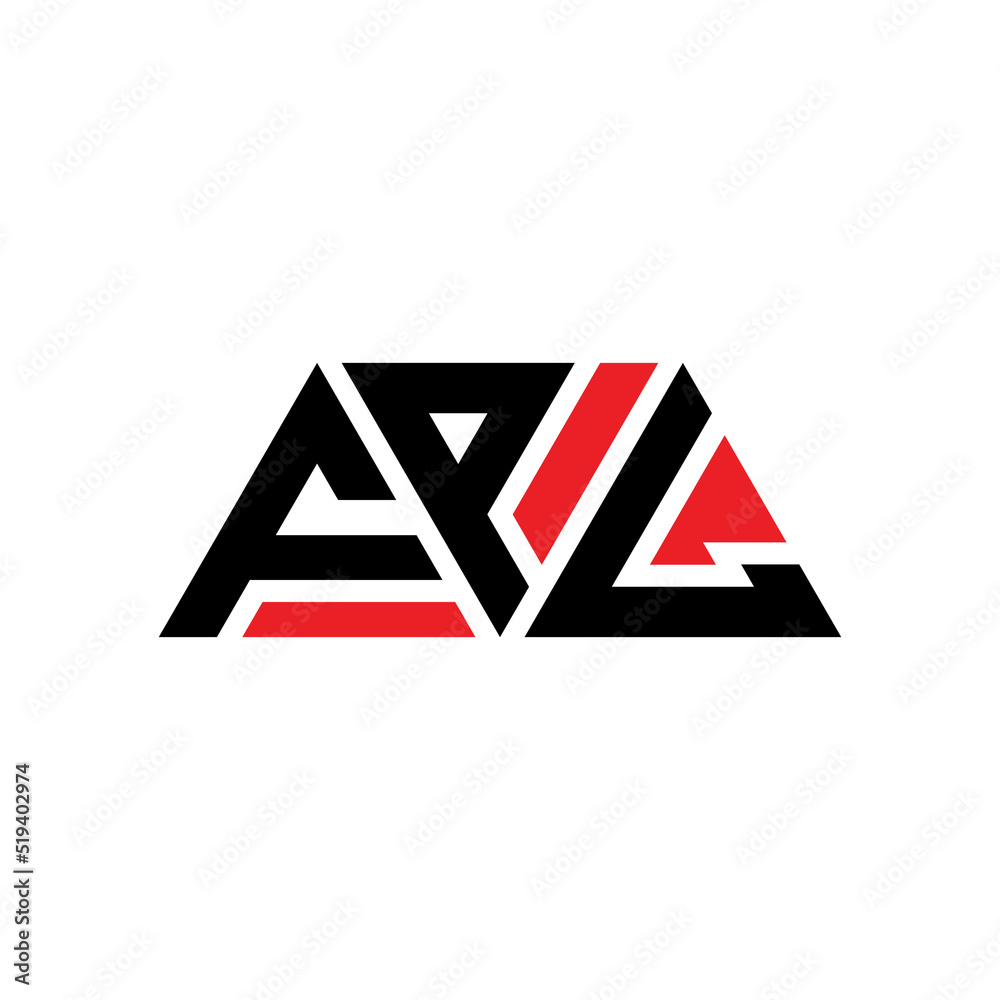 FPL triangle letter logo design with triangle shape. FPL triangle logo ...