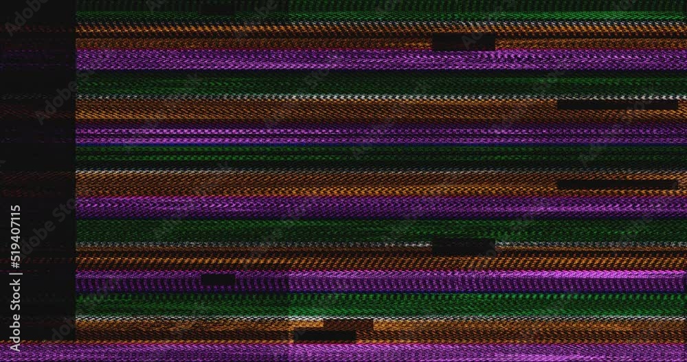 Abstract Digital Animation Pixel Noise Looped for event, concert, stage ...