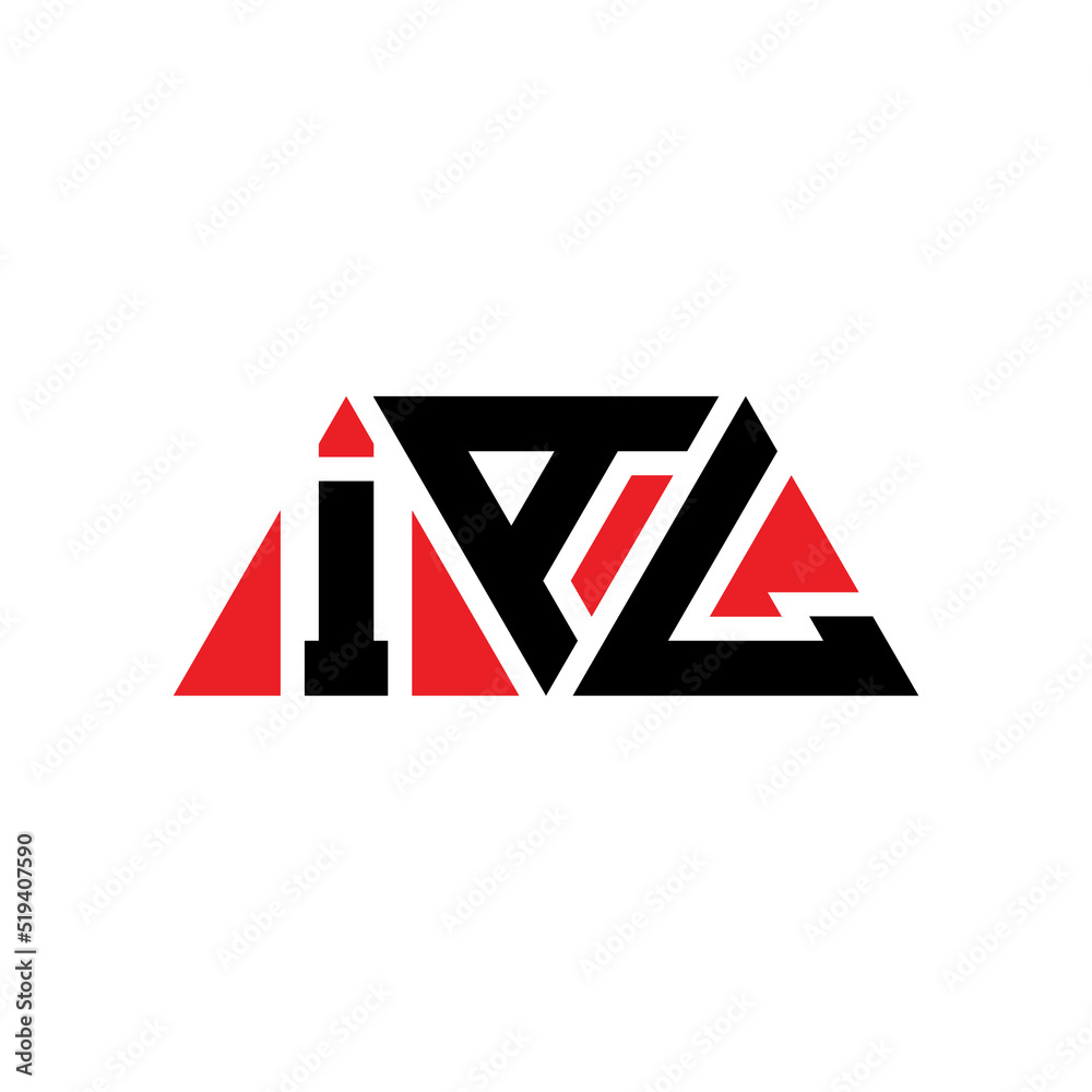 IAL triangle letter logo design with triangle shape. IAL triangle logo ...