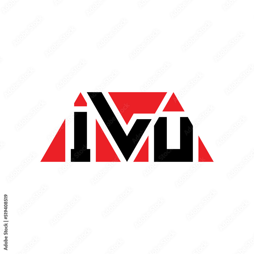 ILU triangle letter logo design with triangle shape. ILU triangle logo ...