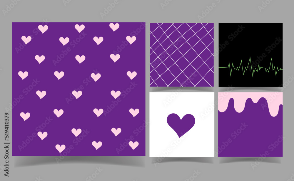 purple memo notes Template for Greeting Scrap booking Card Design ...