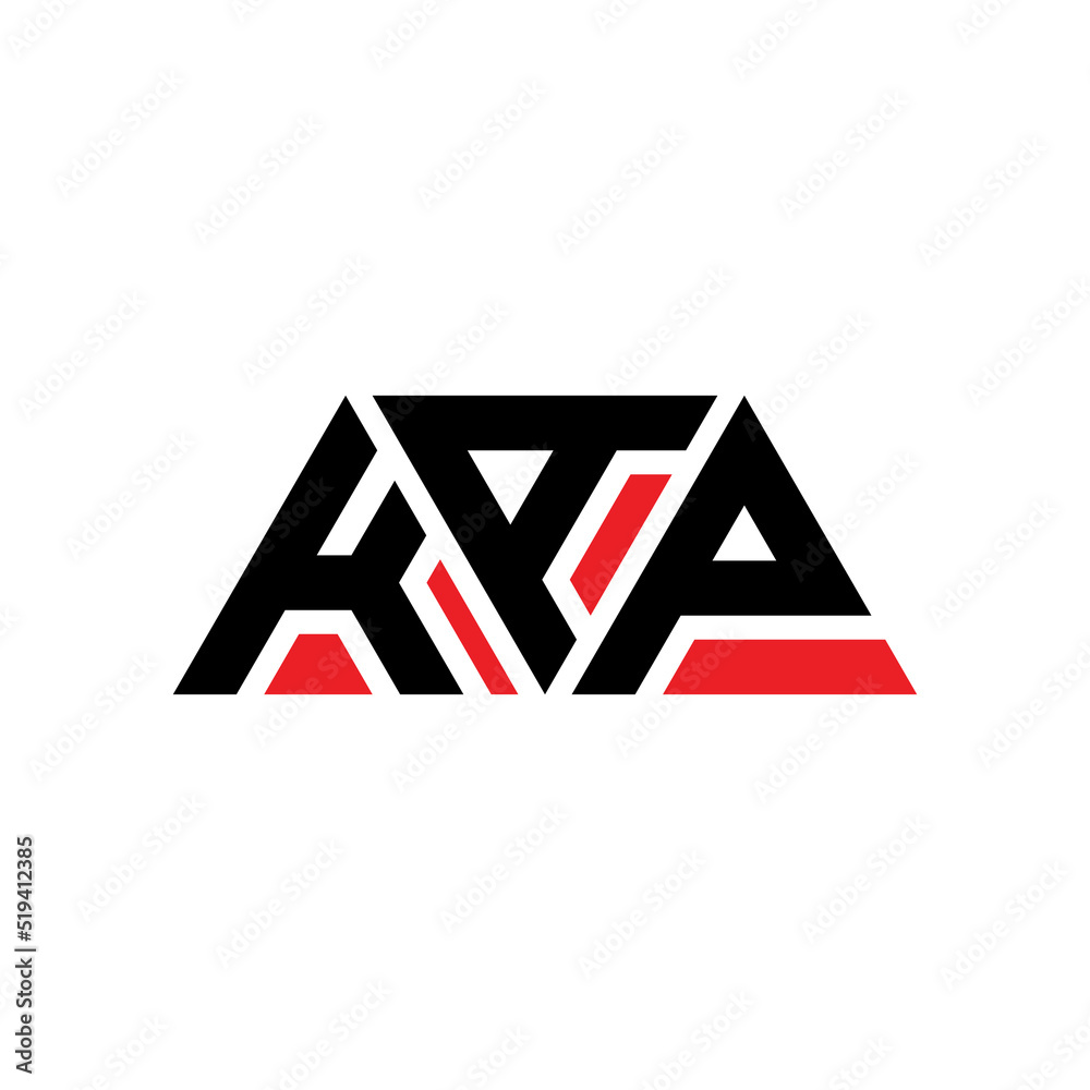 KAP triangle letter logo design with triangle shape. KAP triangle logo ...