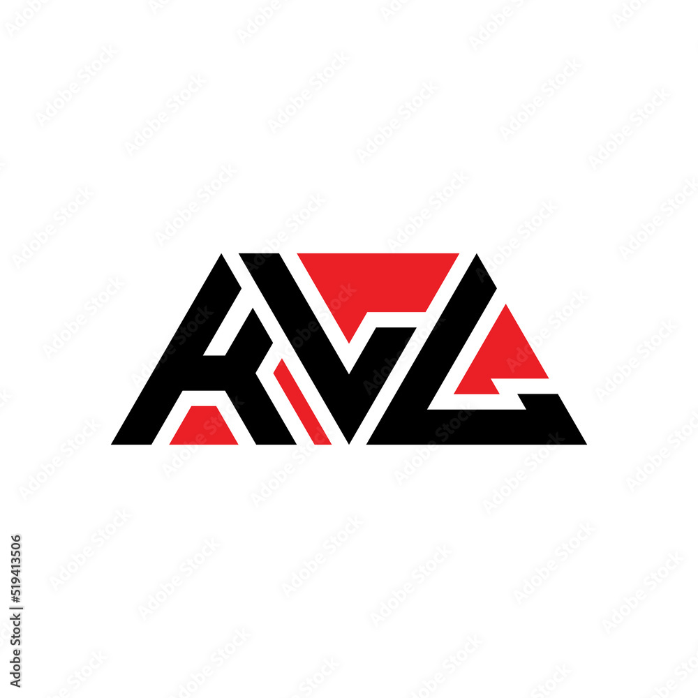 KLL triangle letter logo design with triangle shape. KLL triangle logo ...