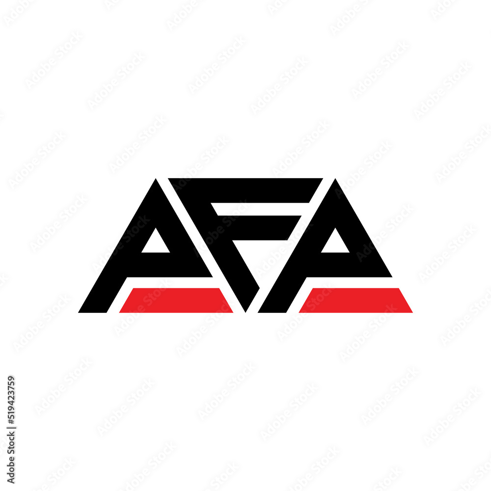 PFP triangle letter logo design with triangle shape. PFP triangle logo ...