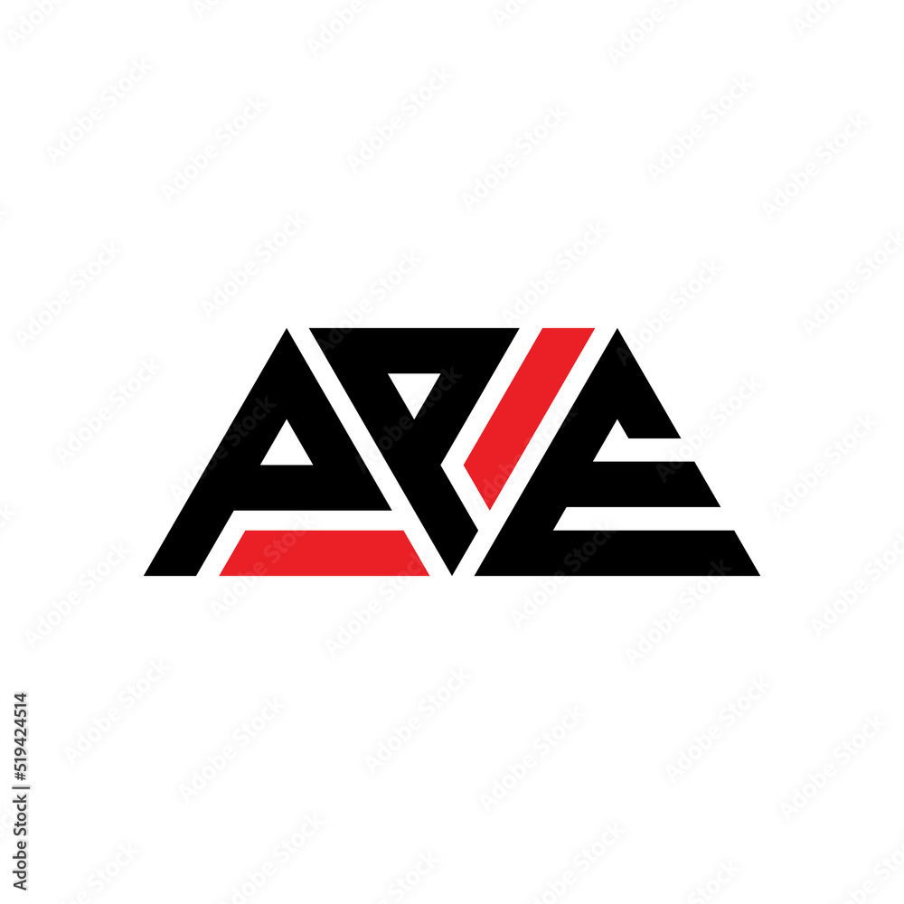 PPE triangle letter logo design with triangle shape. PPE triangle logo ...