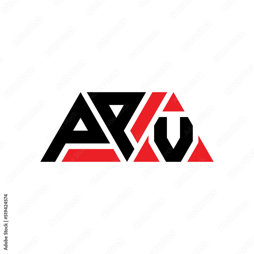 PPV triangle letter logo design with triangle shape. PPV triangle logo ...