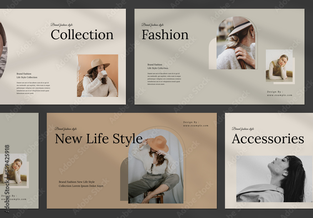 Fashion Style Presentation Layouts Stock Template | Adobe Stock