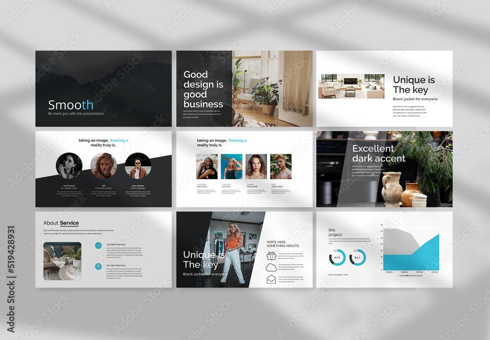 Smooth Presentation Layout Stock Template | Adobe Stock