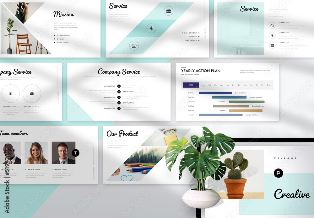 Creative Presentation Layout Stock Template | Adobe Stock