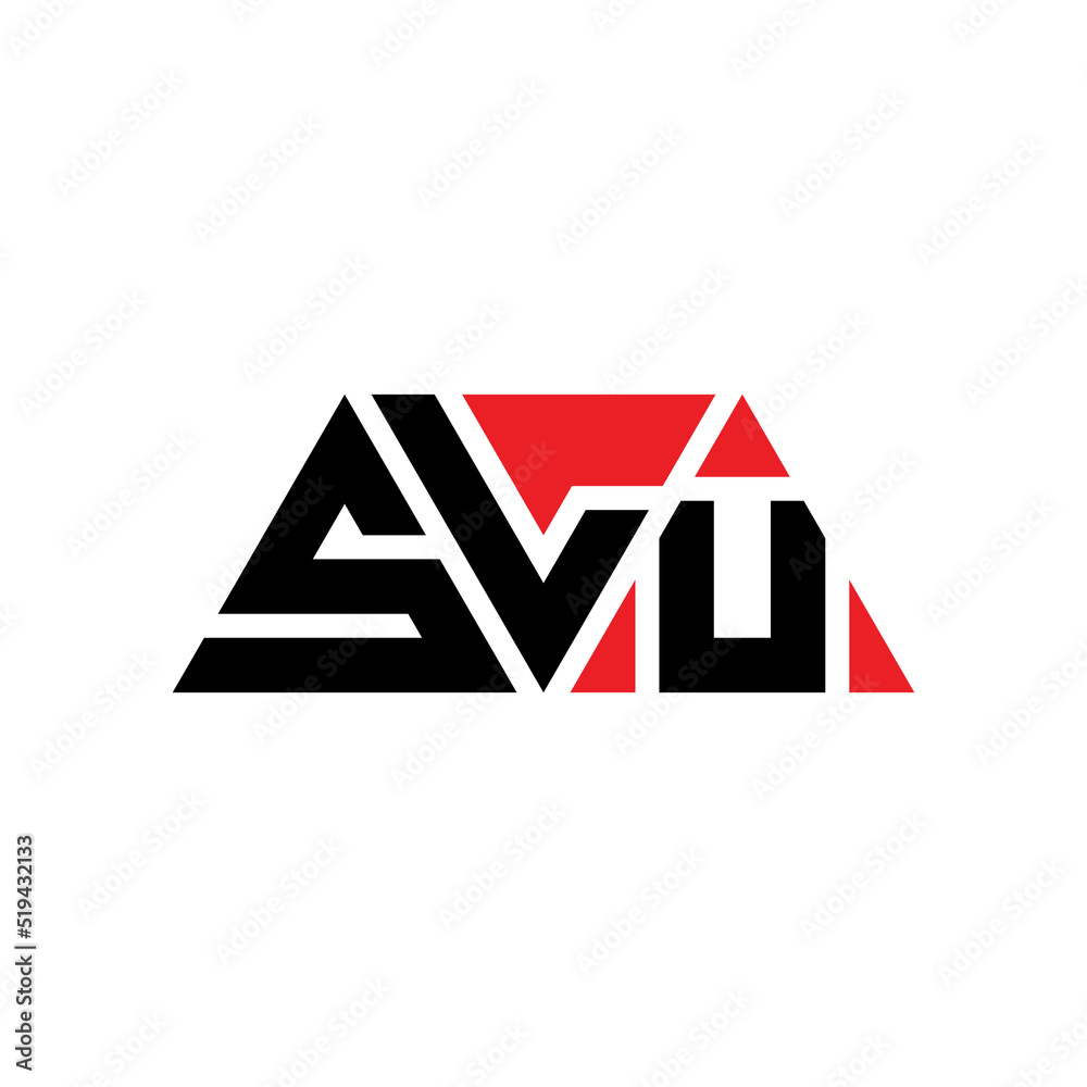 SLU triangle letter logo design with triangle shape. SLU triangle logo ...
