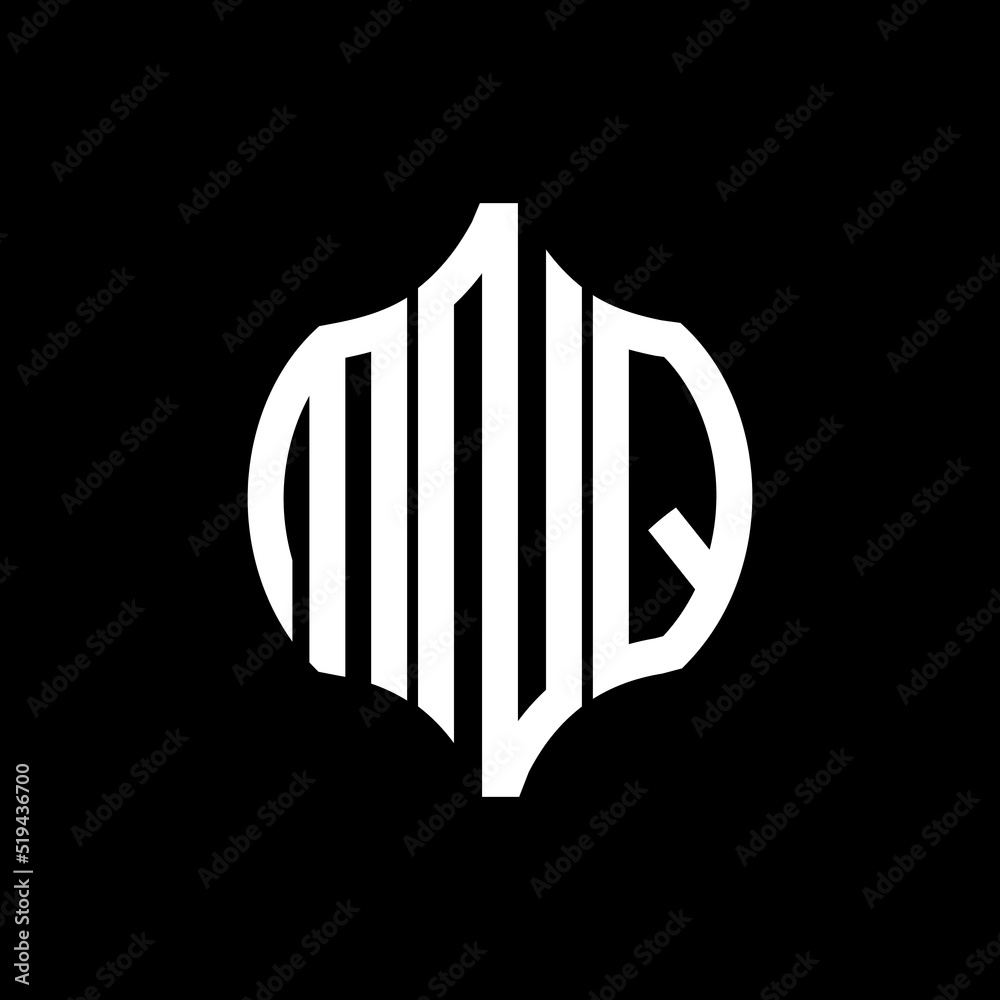 MNQ letter logo. MNQ best black background vector image. MNQ Monogram ...