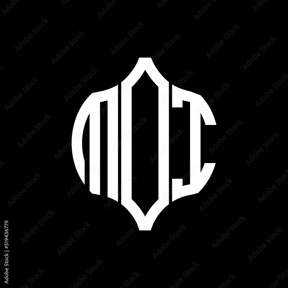 MOI letter logo. MOI best black background vector image. MOI Monogram ...