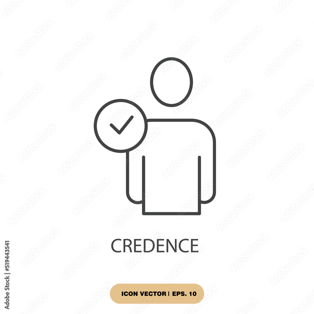 credence icons symbol vector elements for infographic web Stock Vector ...
