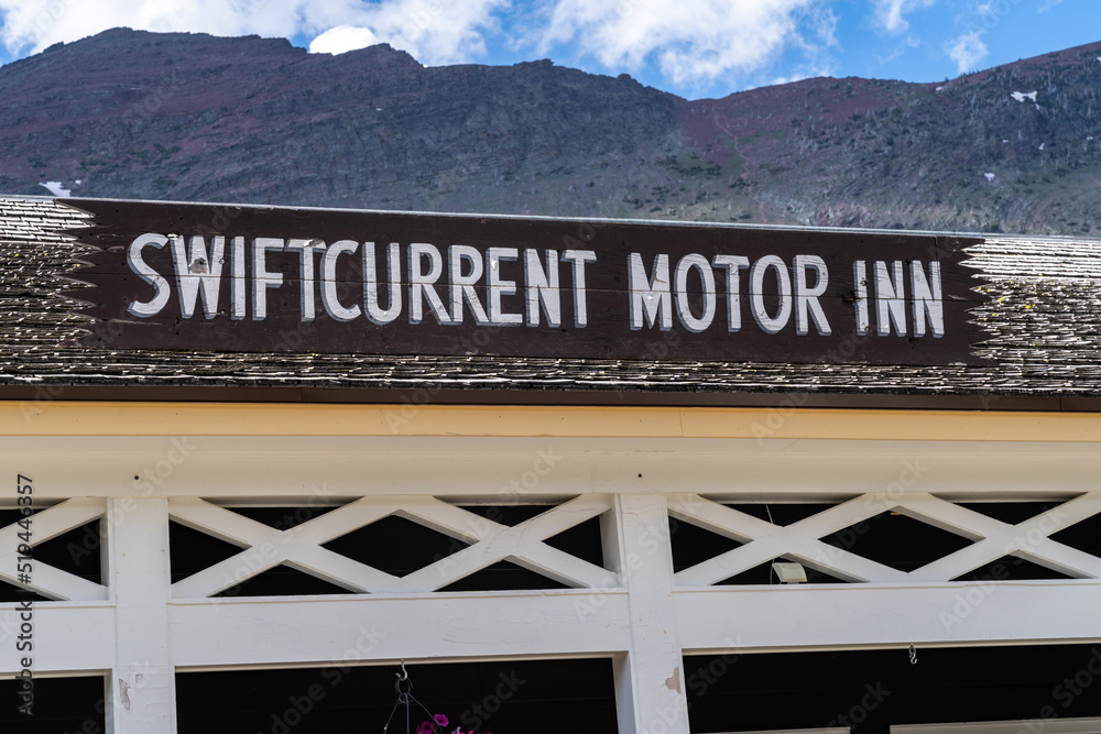 Glacier National Park, Montana - July 2, 2022: Exterior of the ...