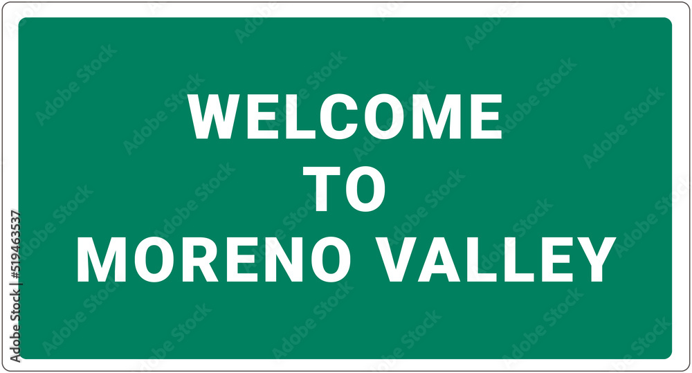 Welcome to Moreno Valley. Moreno Valley logo on green background ...