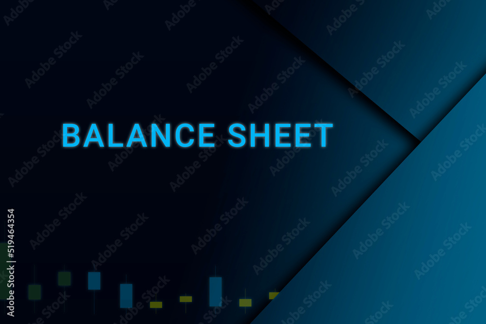 balance sheet background. Illustration with balance sheet logo ...