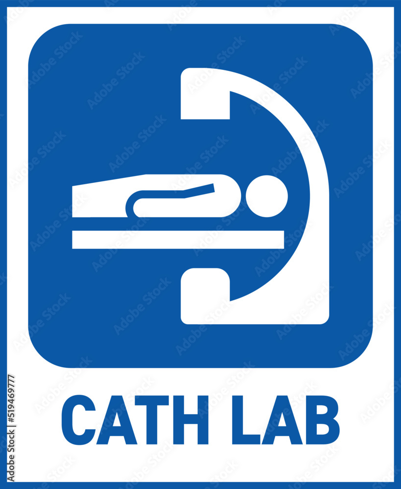Hospital Catheterization Laboratory Sign vector Stock Vector | Adobe Stock