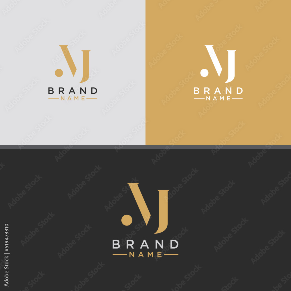 MJ Letter Logo Design. MJ letter logo Vector Illustration - Vector ...