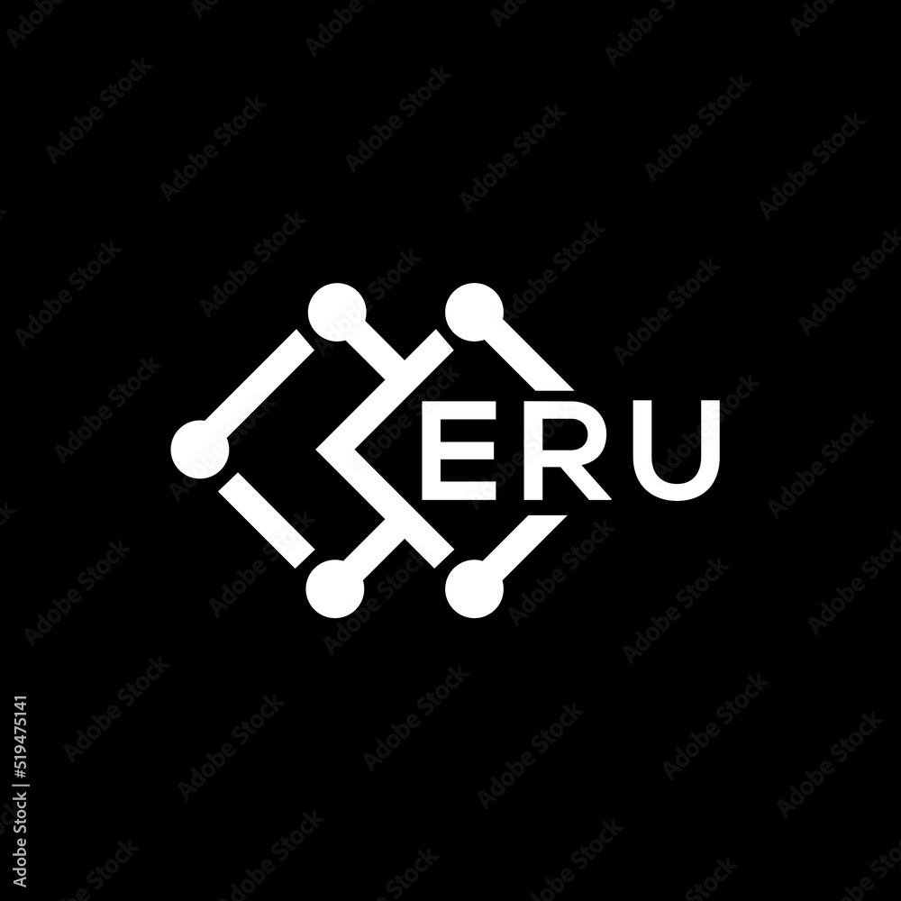 ERU letter logo design.ERU creative initial letter logo concept.ERU letter design. Stock Vector ...