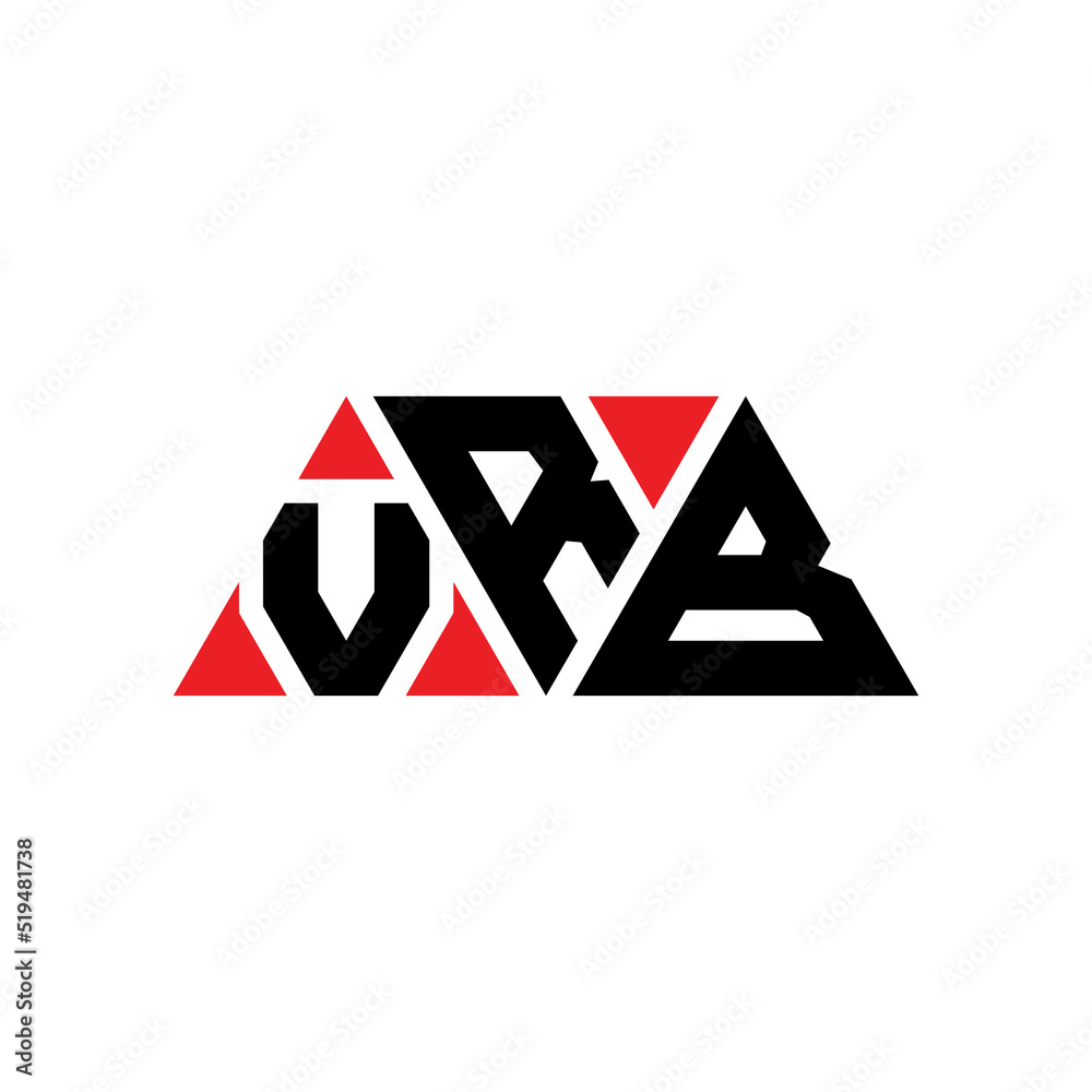 VRB triangle letter logo design with triangle shape. VRB triangle logo ...