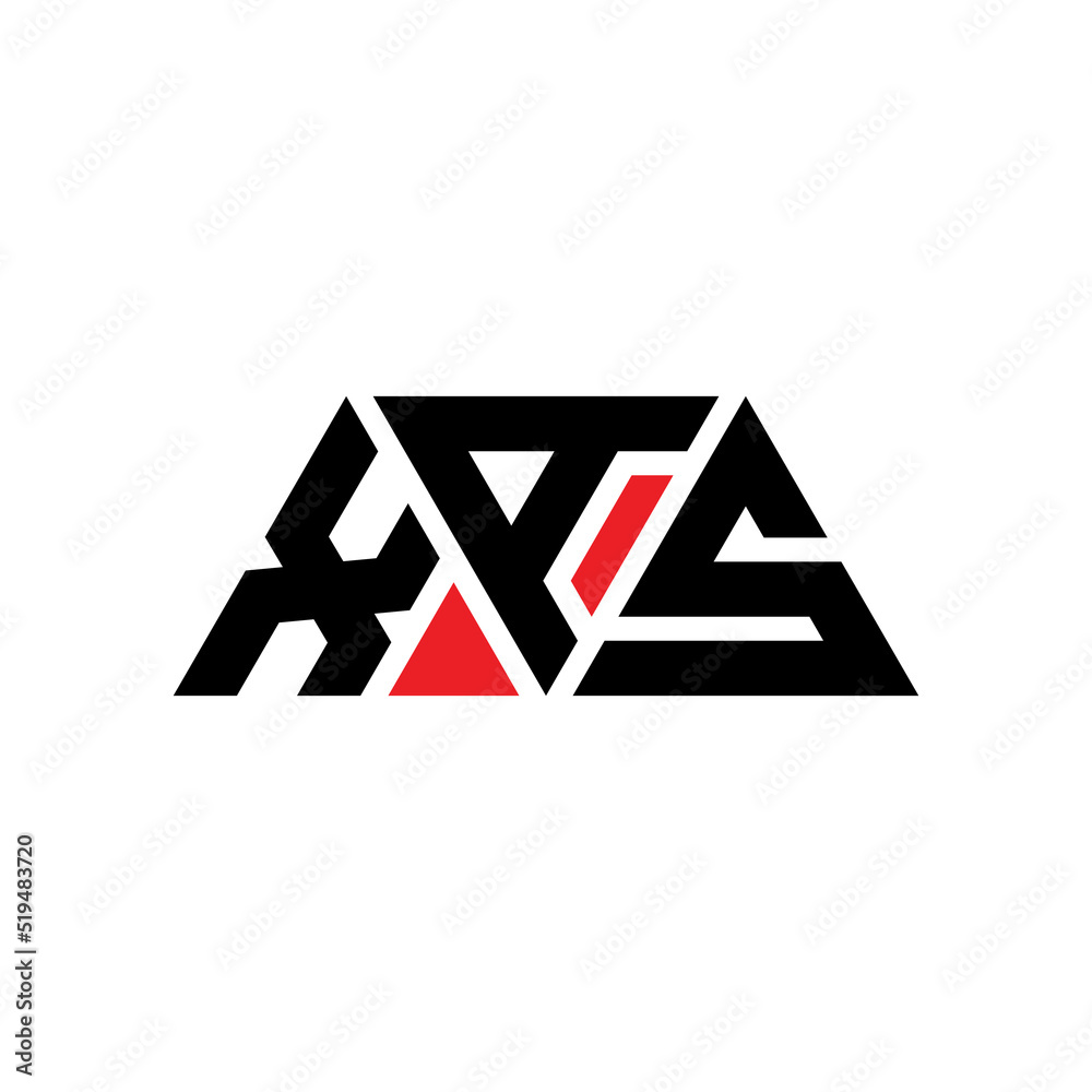 XAS triangle letter logo design with triangle shape. XAS triangle logo ...