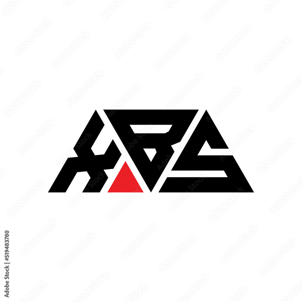 XBS triangle letter logo design with triangle shape. XBS triangle logo ...