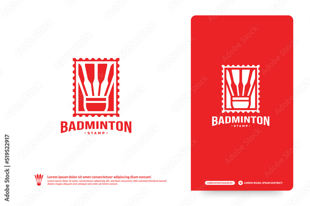 Badminton club logo template, Badminton tournaments logotype concept ...