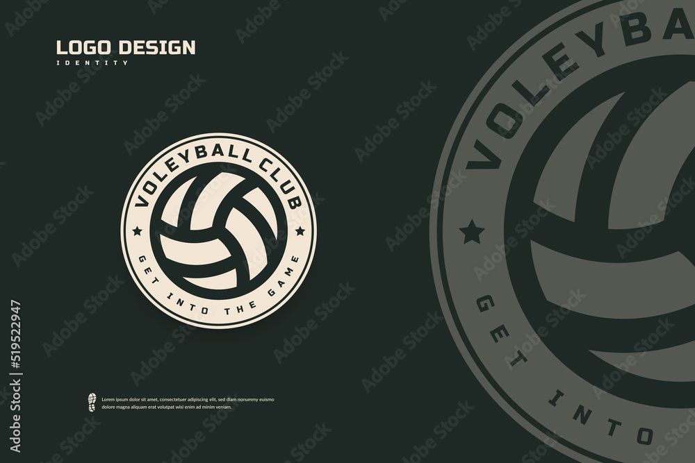Vetor de Volleyball club logo, Volleyball tournament emblems template ...