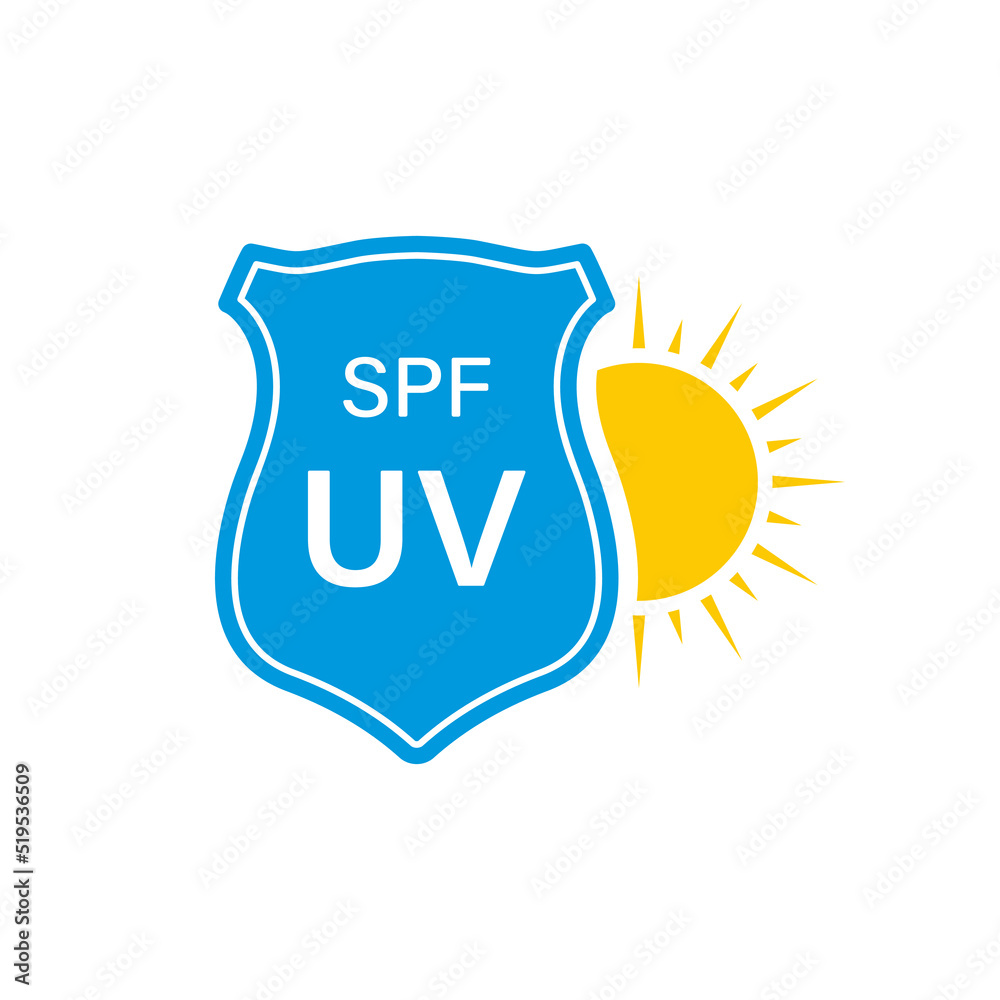 UV Sun Shield Protect Skin Icon. SPF 50 30 20 Cosmetic Sunscreen for ...
