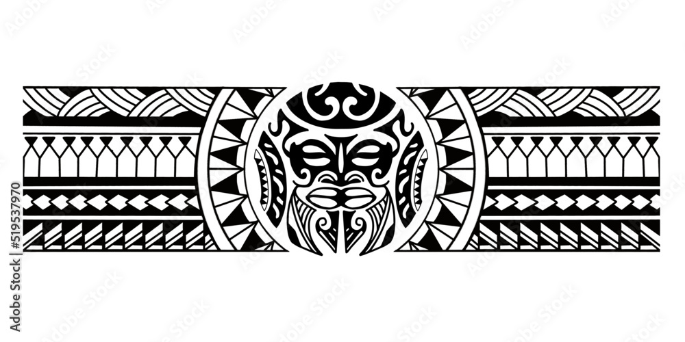 Aztec Pattern Tattoo Band
