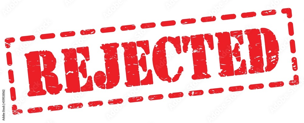 REJECTED text written on red stamp sign. Stock Illustration | Adobe Stock
