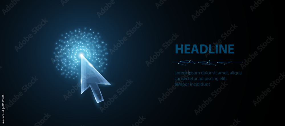 Click. Computer mouse arrow cursor pointer. Click here button, buy now ...