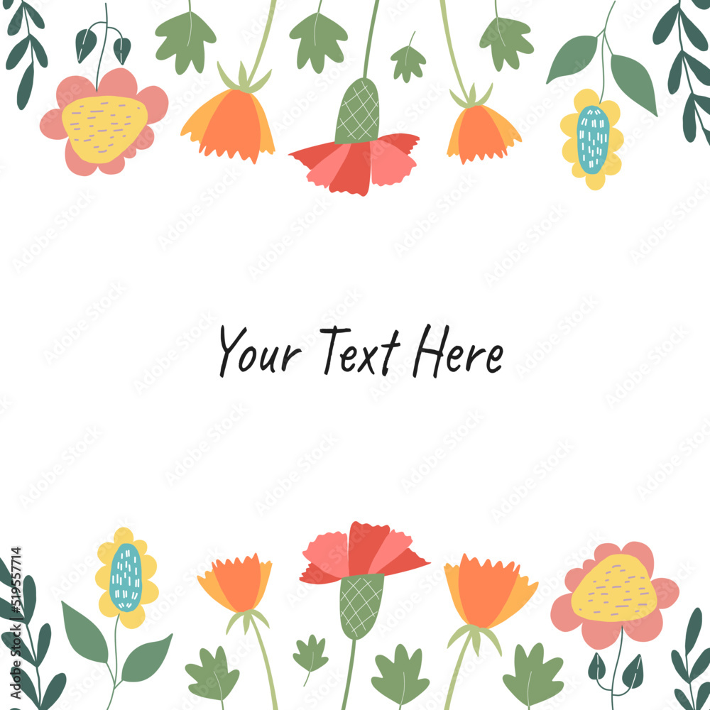 Modern flowers template, great design for any purposes. Vector ...