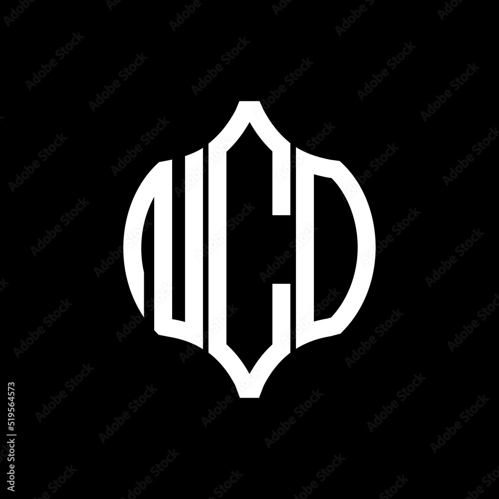NCO letter logo. NCO best black background vector image. NCO Monogram ...