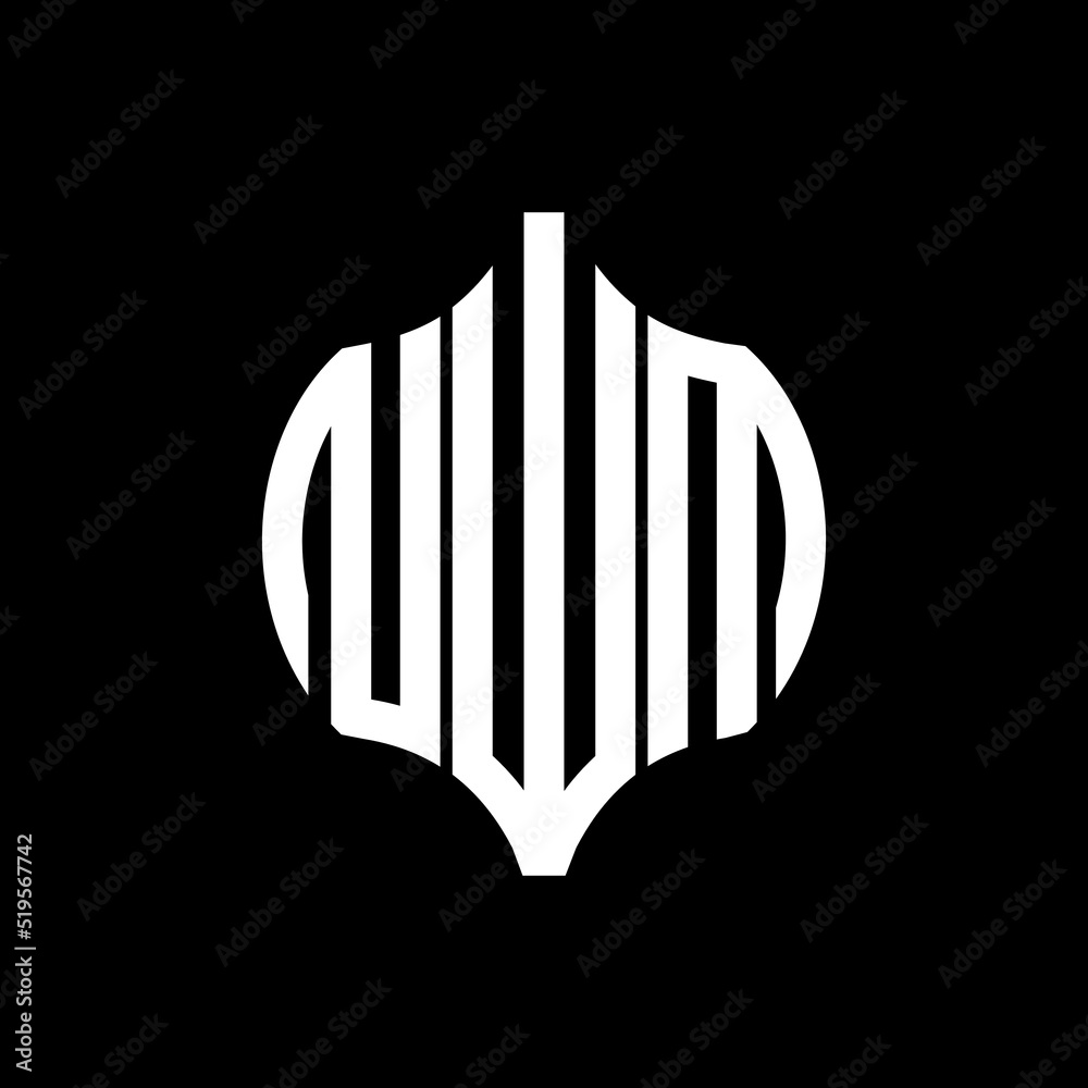 NWM letter logo. NWM best black background vector image. NWM Monogram ...