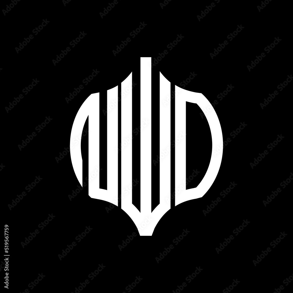 NWO letter logo. NWO best black background vector image. NWO Monogram ...