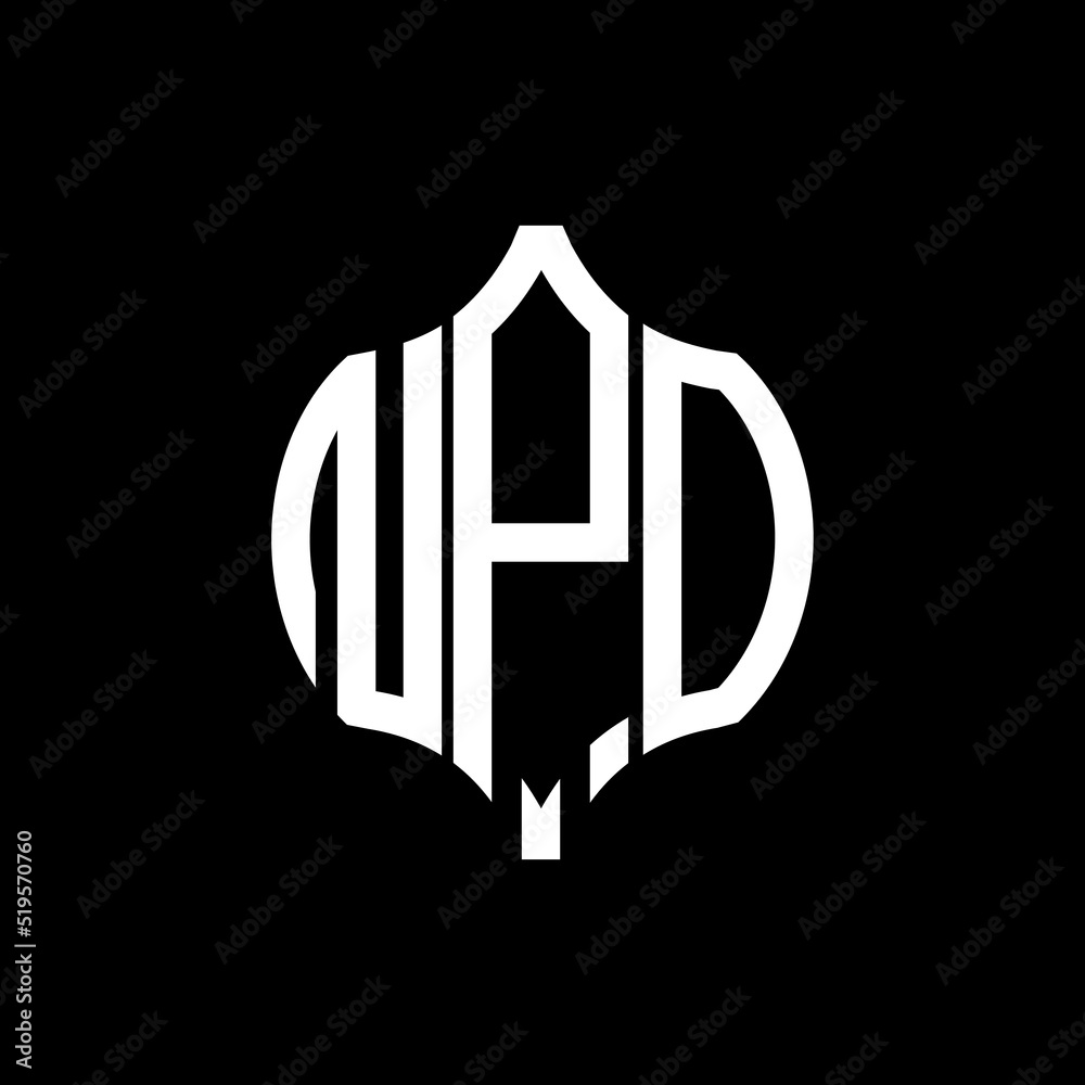 Vecteur Stock NPO letter logo. NPO best black background vector image ...