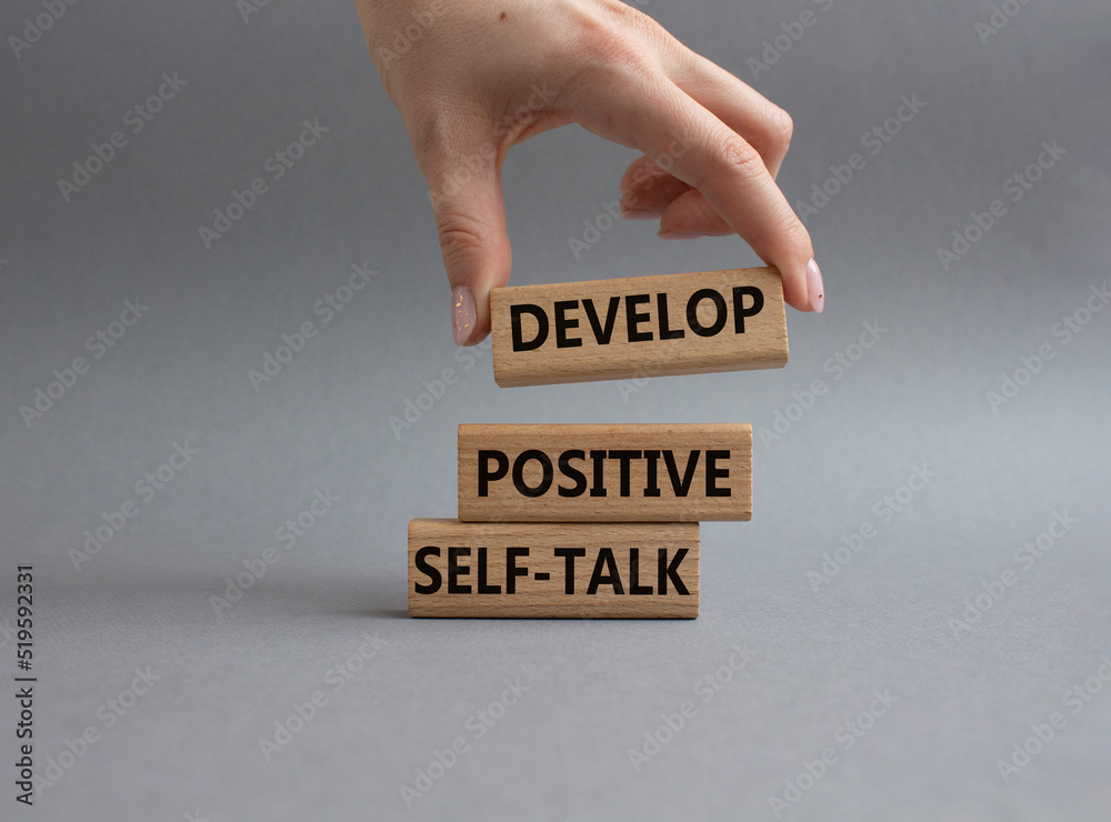 Develop positive self-talk symbol. Concept words Develop positive self ... Develop positive self-talk symbol. Concept words Develop positive self ...