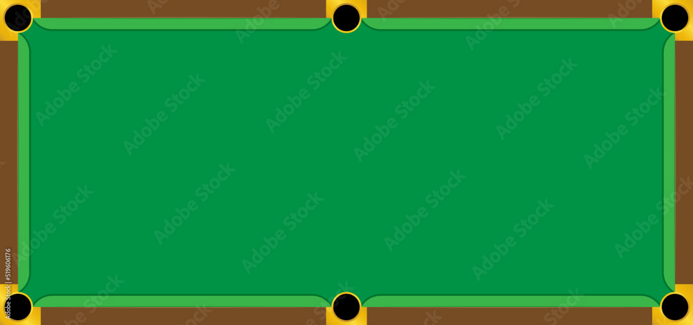 Billiards board illustration. Background with game and sports theme ...