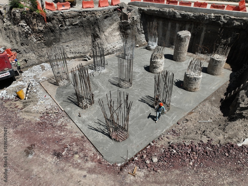 Plantilla de cimentación Stock Photo | Adobe Stock