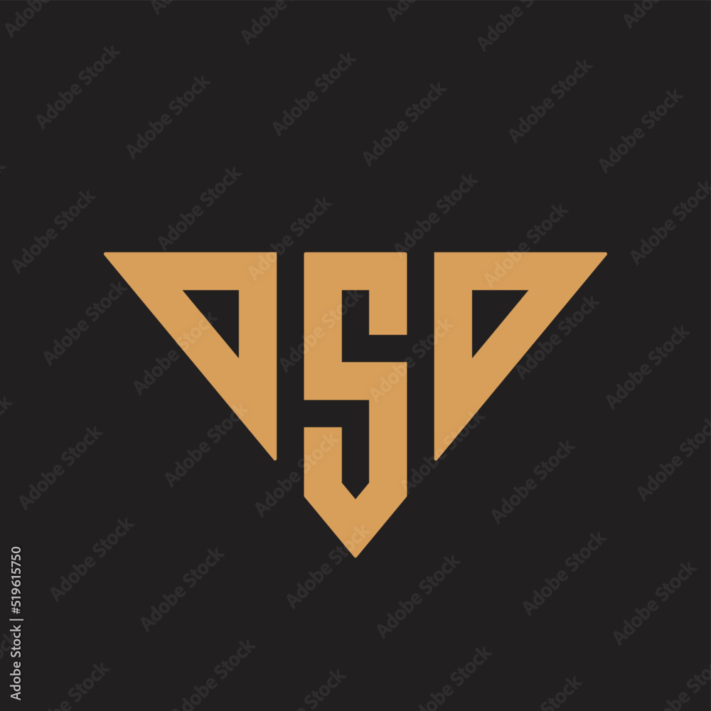 Initial OSO modern monogram logo design, professional letter OSO logo ...