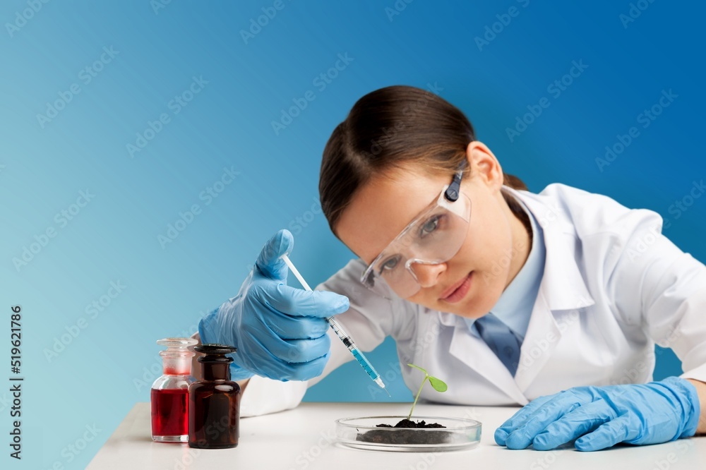 Crazy chemist after laboratory explosion. Mad wacky lab worker after ...